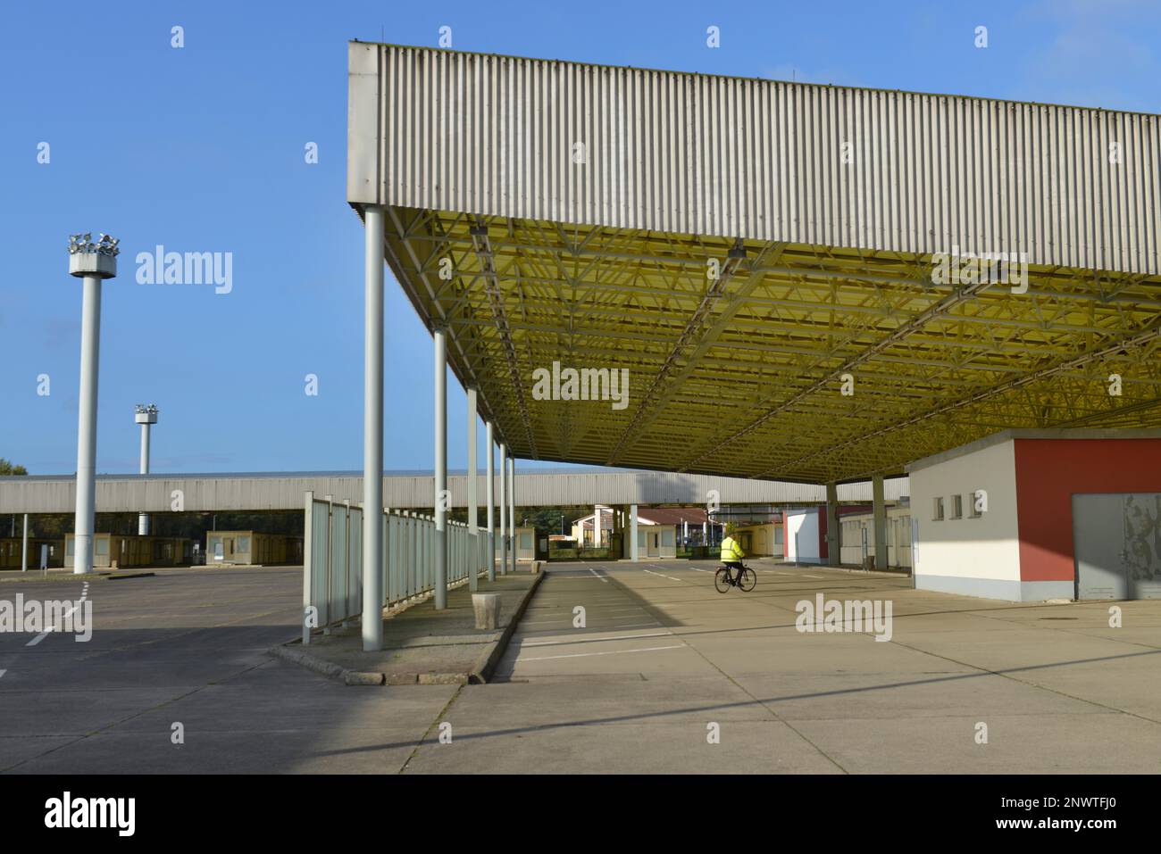Customs checkpoint car entry, German Division Memorial, Marienborn ...