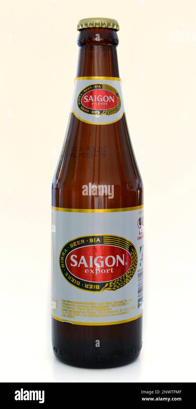 Bottle, Saigon Export Beer, Vietnam Stock Photo - Alamy