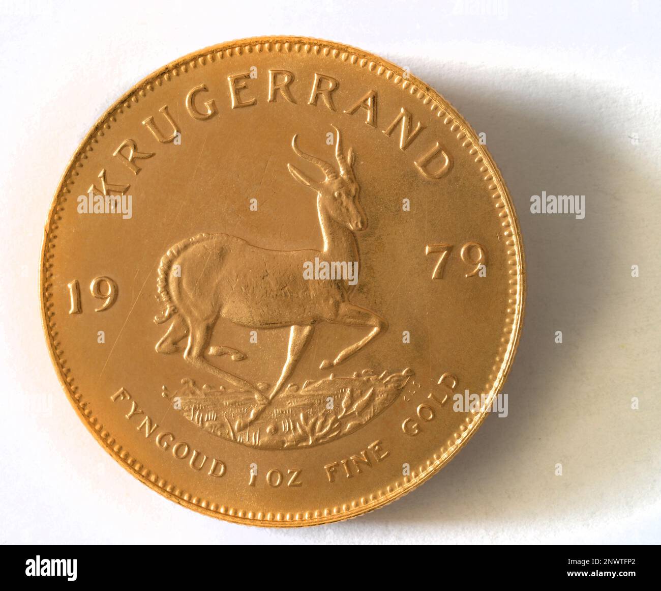 1 Ounce Krugerrand Gold Coin Stock Photo - Alamy