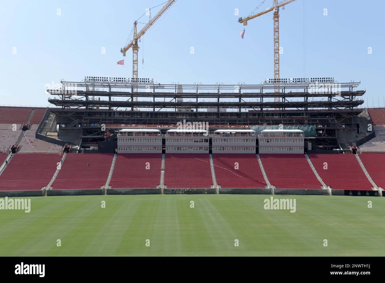General Overall View Of Renovation Of The Los Angeles Memorial Coliseum