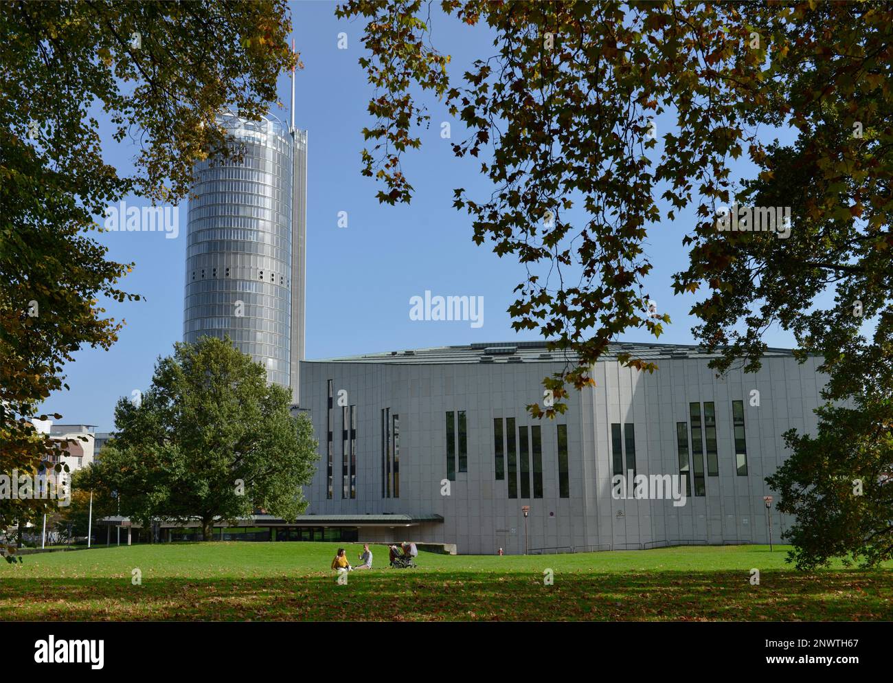 RWE Tower, Opera House, Opernplatz, Essen, North Rhine-Westphalia ...
