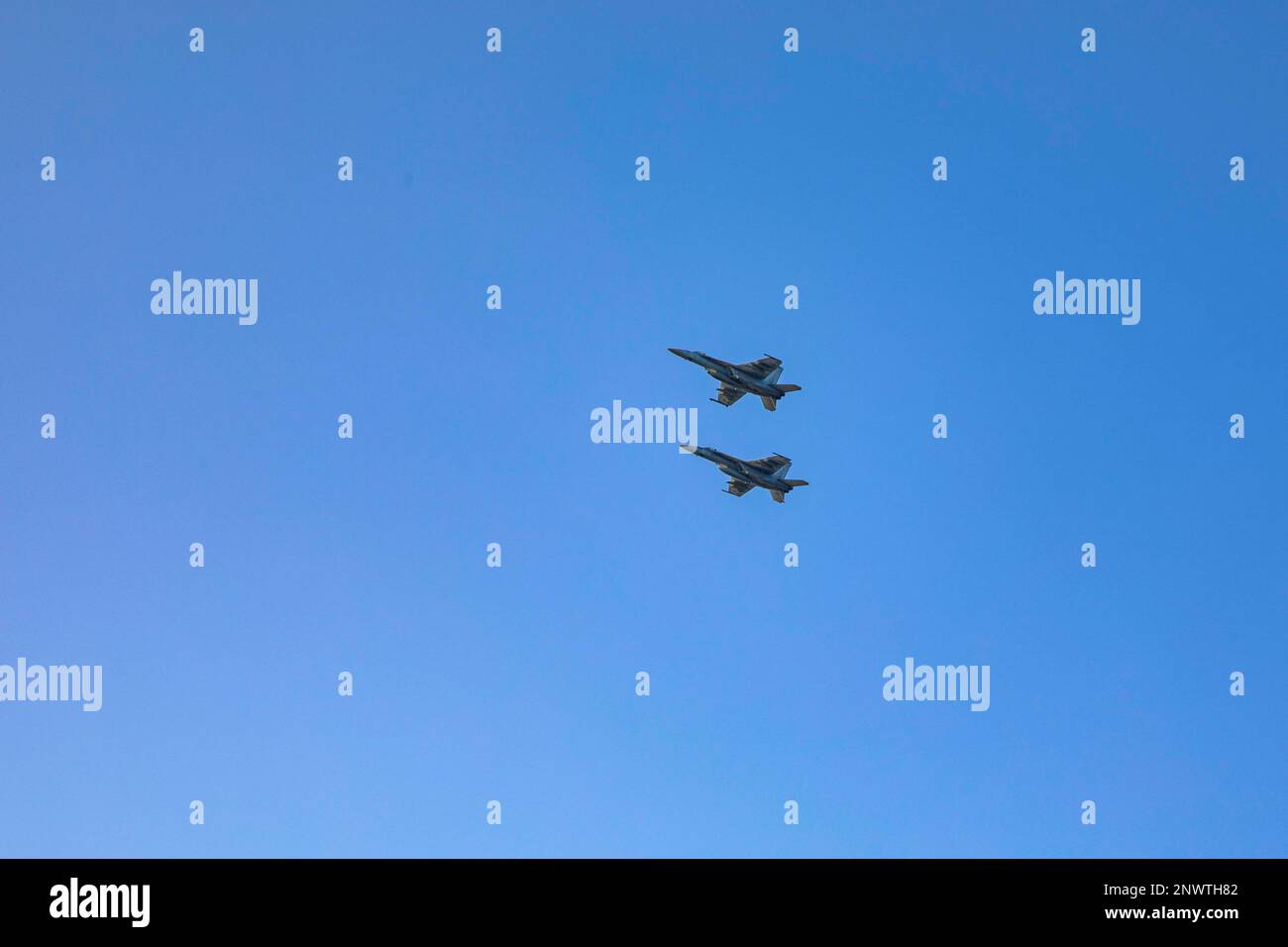 230115-N-UI066-2061 ADRIATIC SEA (Jan. 15, 2023) Two F/A-18F Super ...