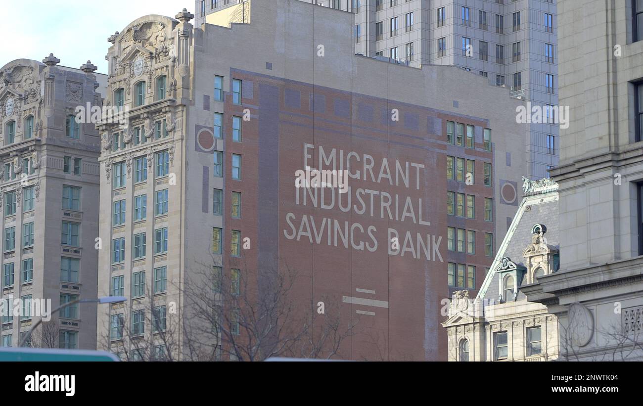 Historic emigrant industrial savings bank building hi-res stock ...