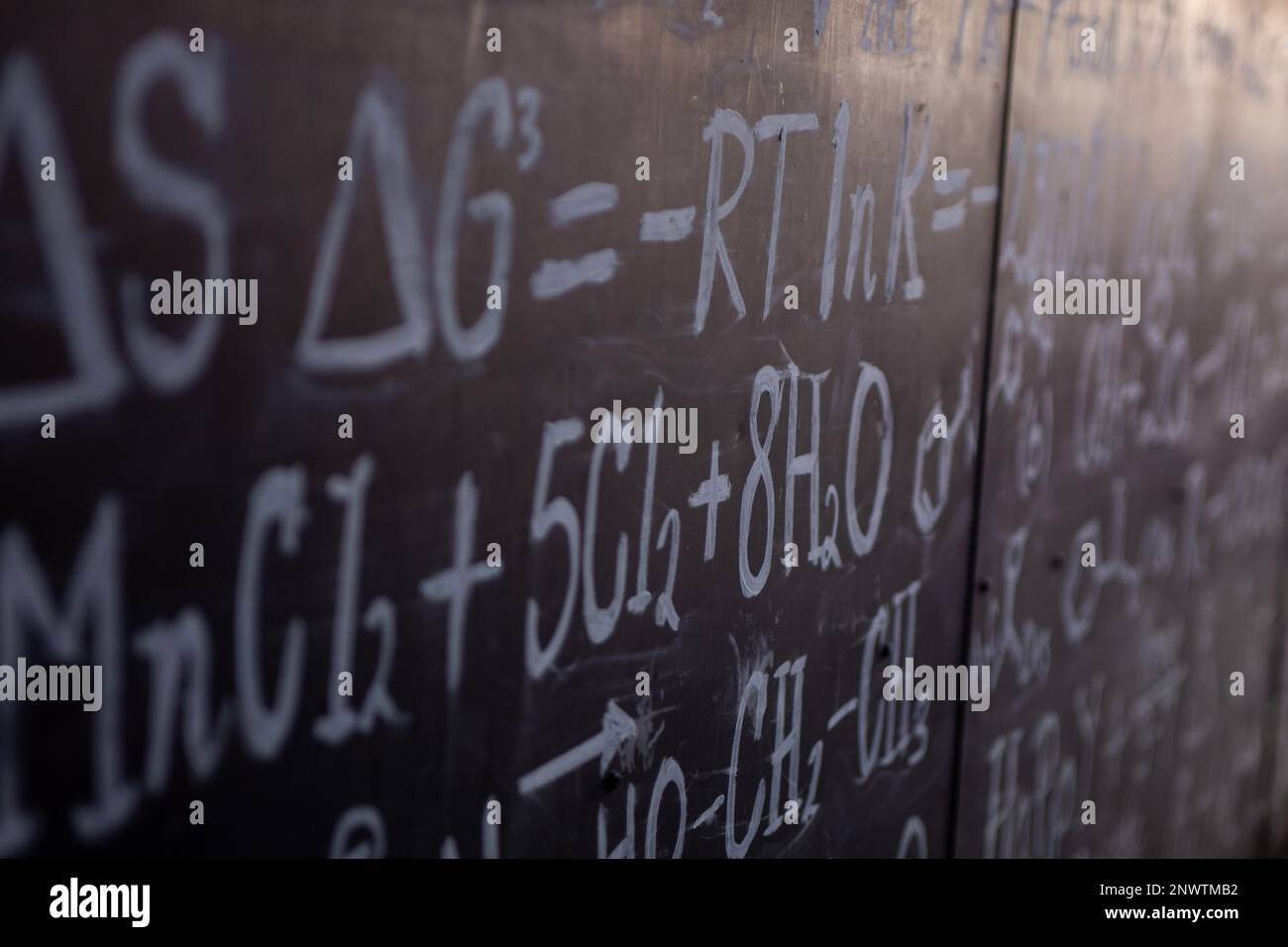 A blackboard with a formula to solve Stock Photo - Alamy