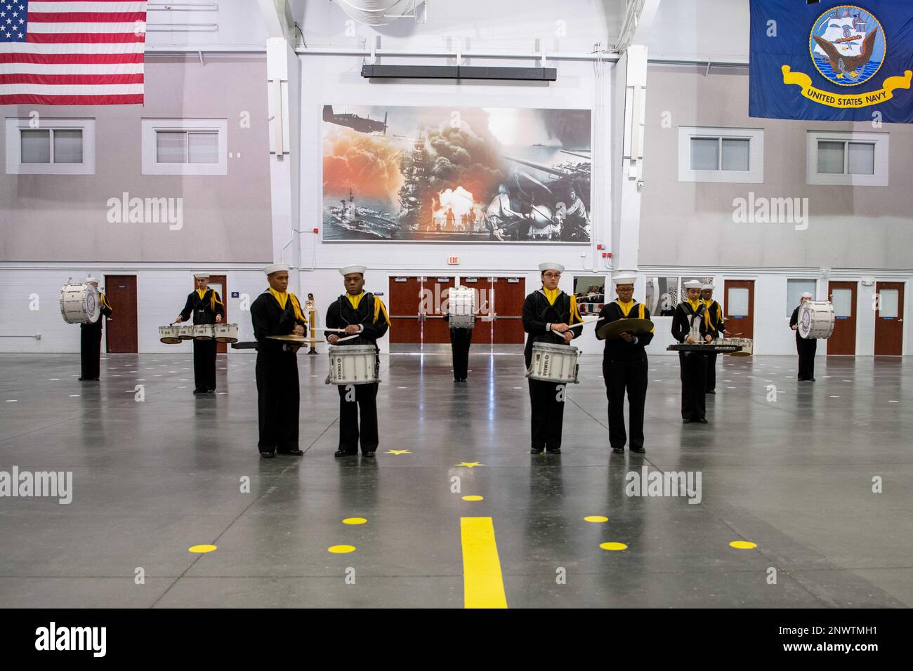 Sailors graduate boot camp during pass-in-review at U.S. Navy Recruit ...