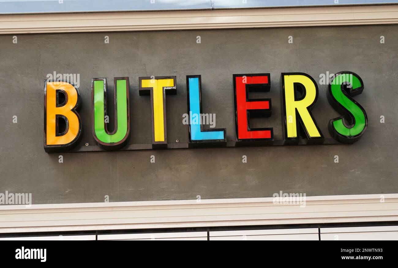 Hannover, Germany - October 8, 2017: German retail chain store Butlers ...