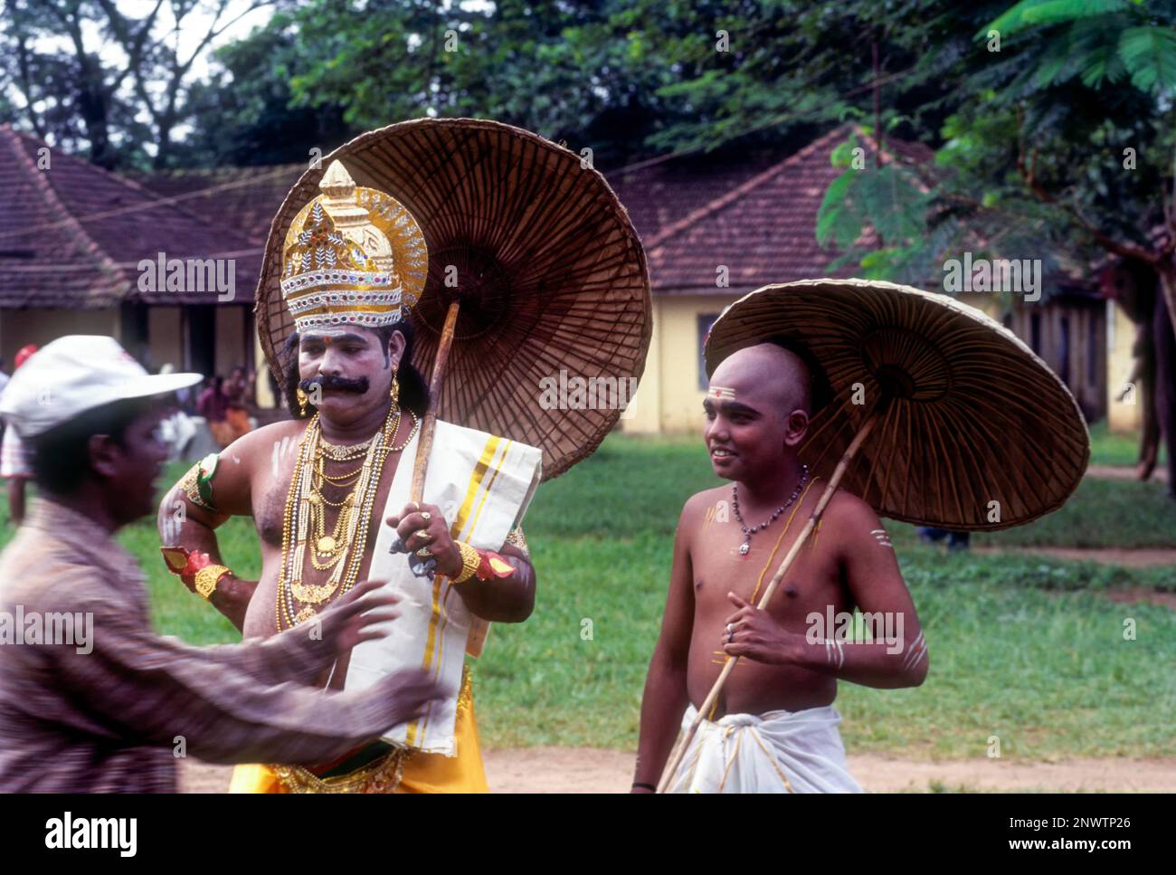 Mahabali and Vamana in Athachamayam celebration in Thripunithura during ...