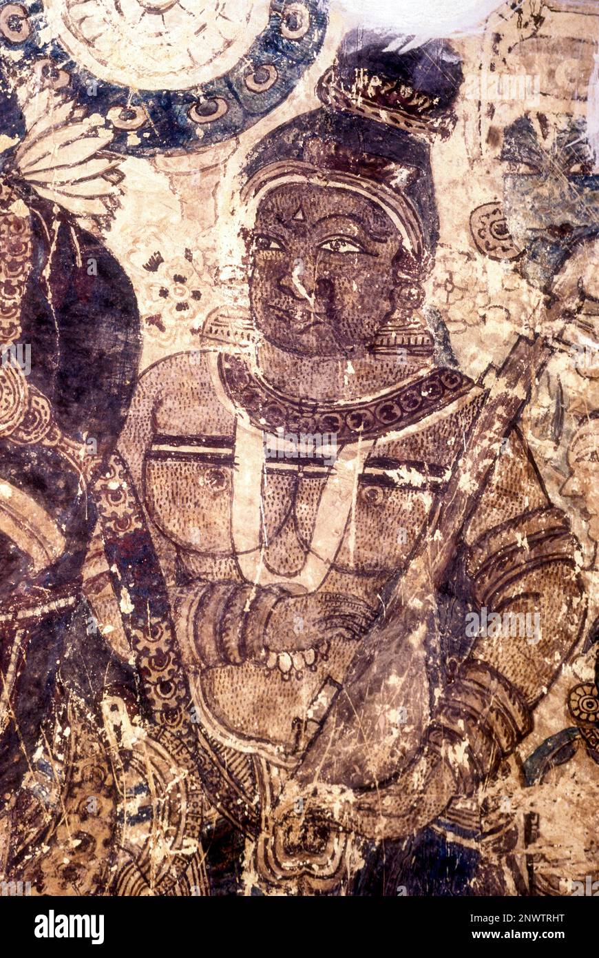 Century old murals in Sree Annapoorneswary temple at Cherukunnu near ...