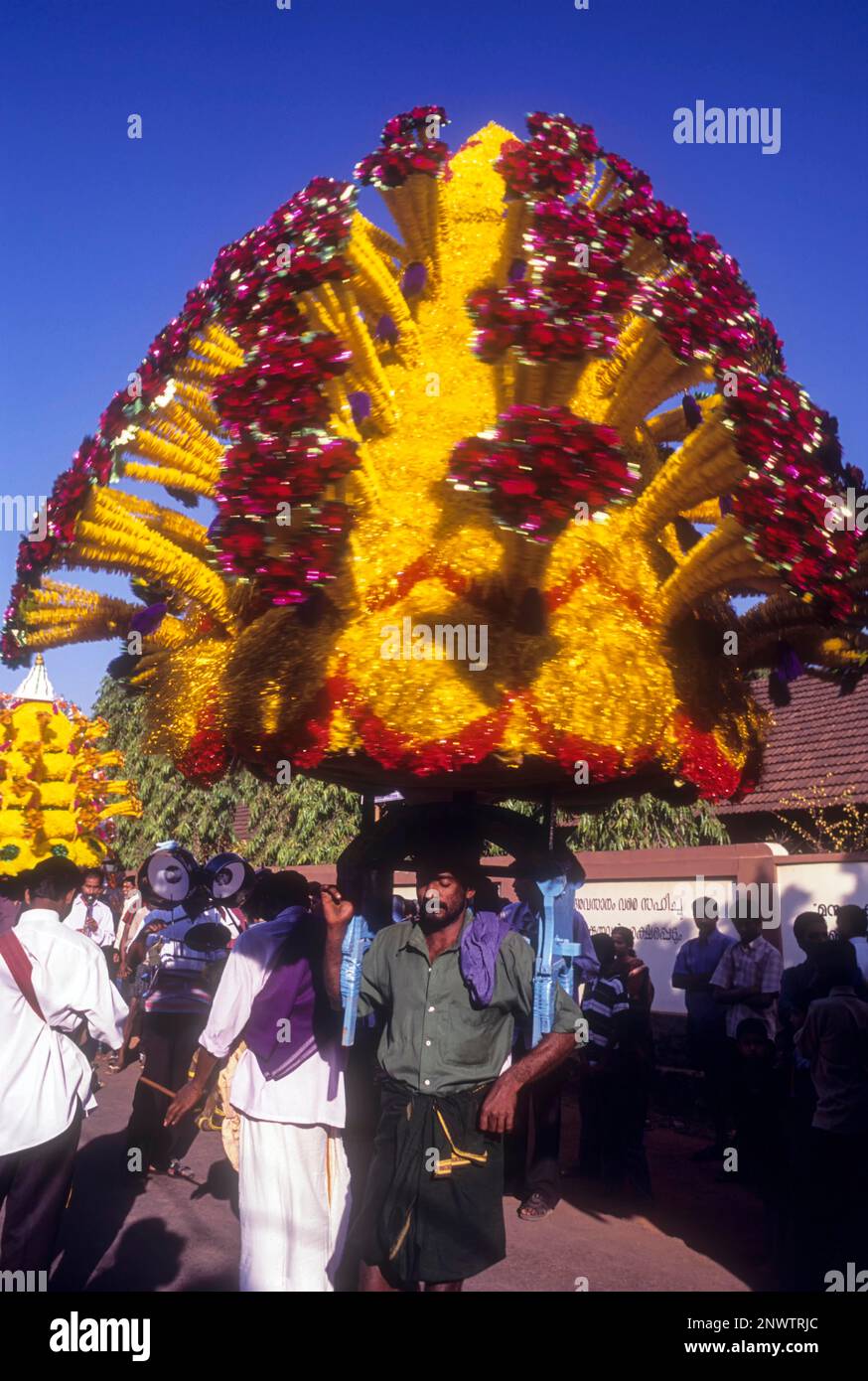 Kavadi Dancers in Thaipooyam Mahotsavam at Koorkancherry in Thrissur or ...