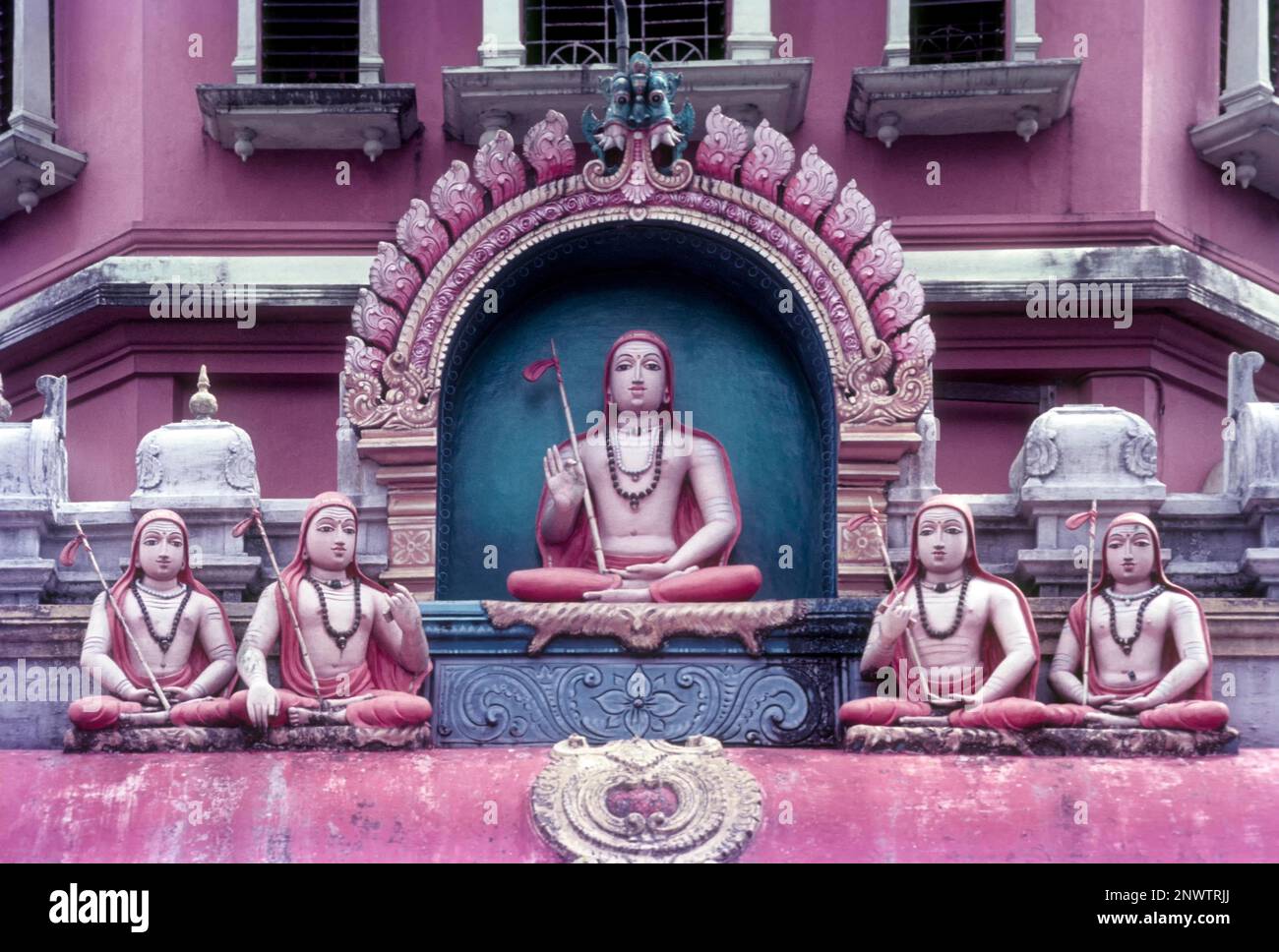 Adi Sankara and disciples in Sri Adi Sankara keerthi Sthambha Mandapam ...