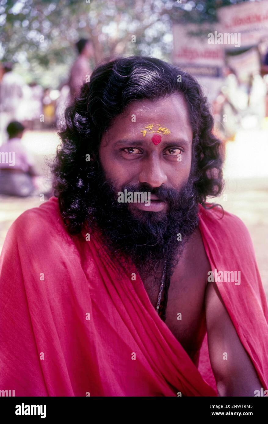 A sadhu, saint in Kerala, India, Asia Stock Photo - Alamy
