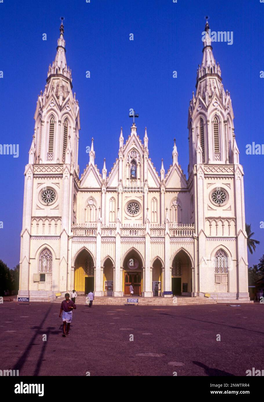 Santa Cruz Cathedral Basilica in Fort Kochi, Kerala, India, Asia Stock ...