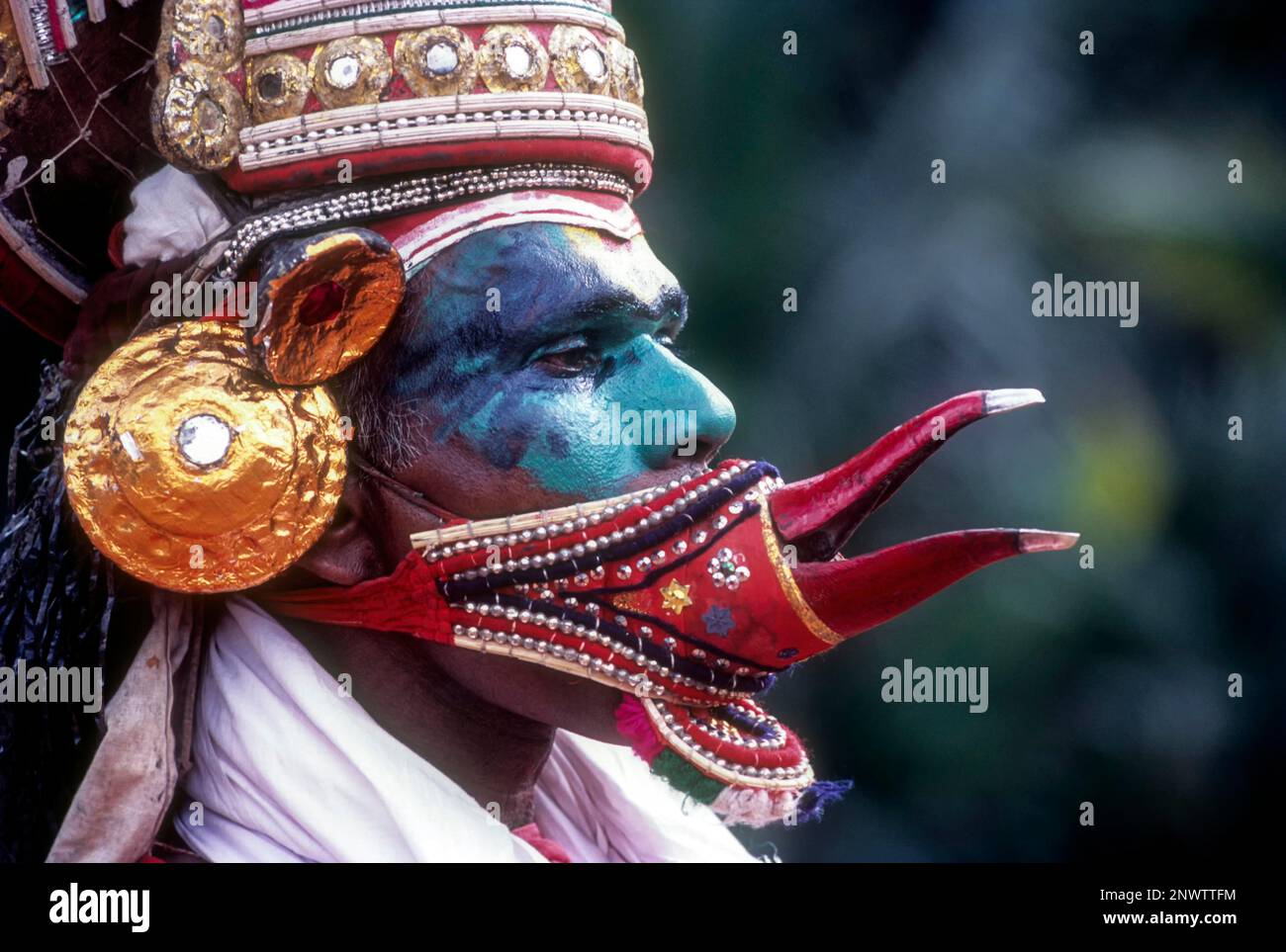 Garudan thookkam, ritualistic dance, Kerala, India, Asia Stock Photo ...
