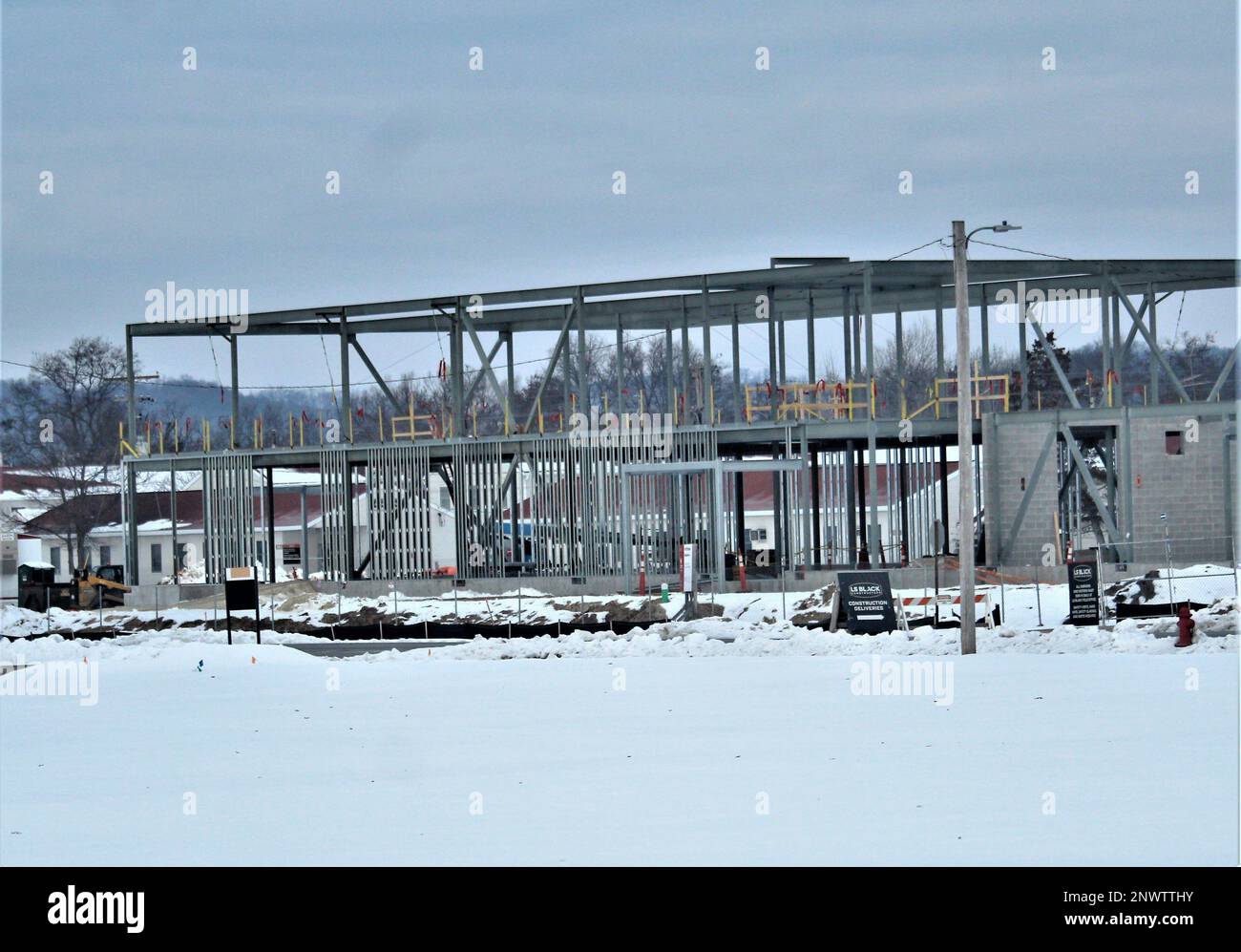 The construction area for a future transient training brigade ...