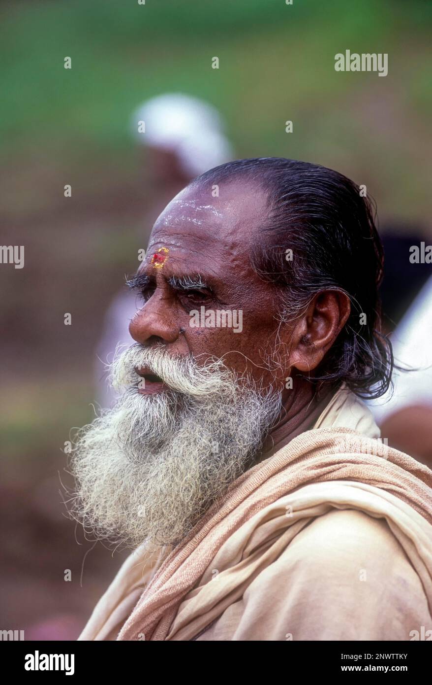 Sadhu, a Shiva worshipper and ascetic or mendicant in Kerala, India ...