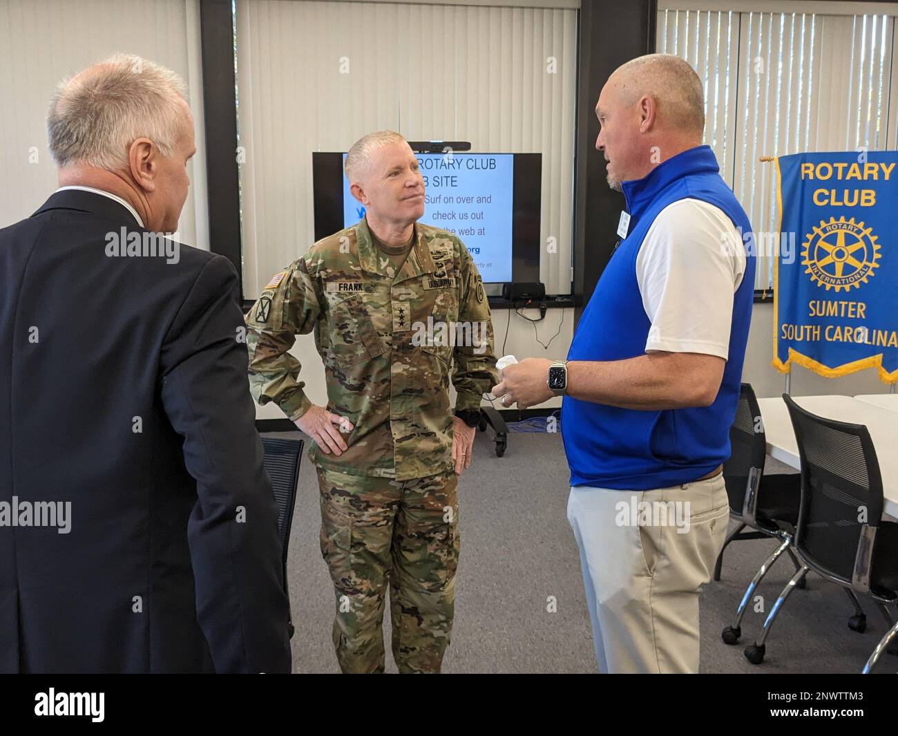 Lt. Gen. Patrick Frank, U.S. Army Central commanding general, speaks ...