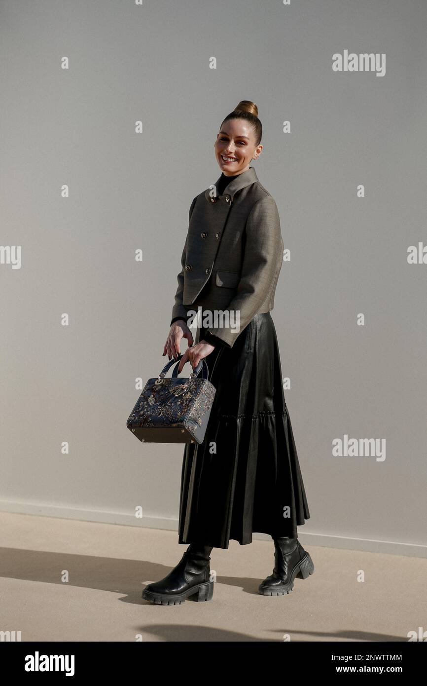 Street style, Olivia Palermo arriving at Dior Fall-Winter 2023-2024 ...
