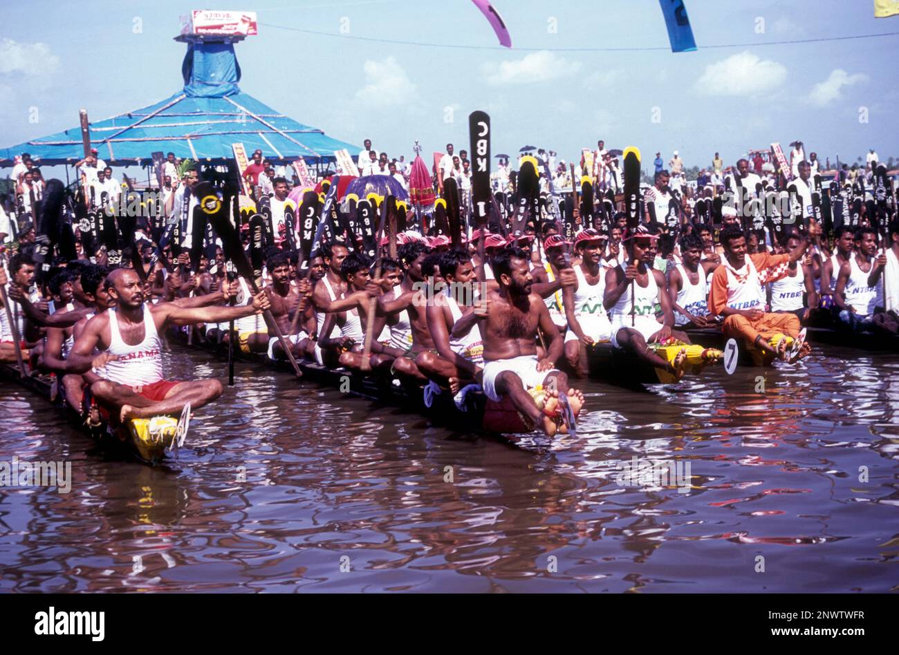 Colourful water Boat Race in Kerala, is conducted at Punnamada lake in ...