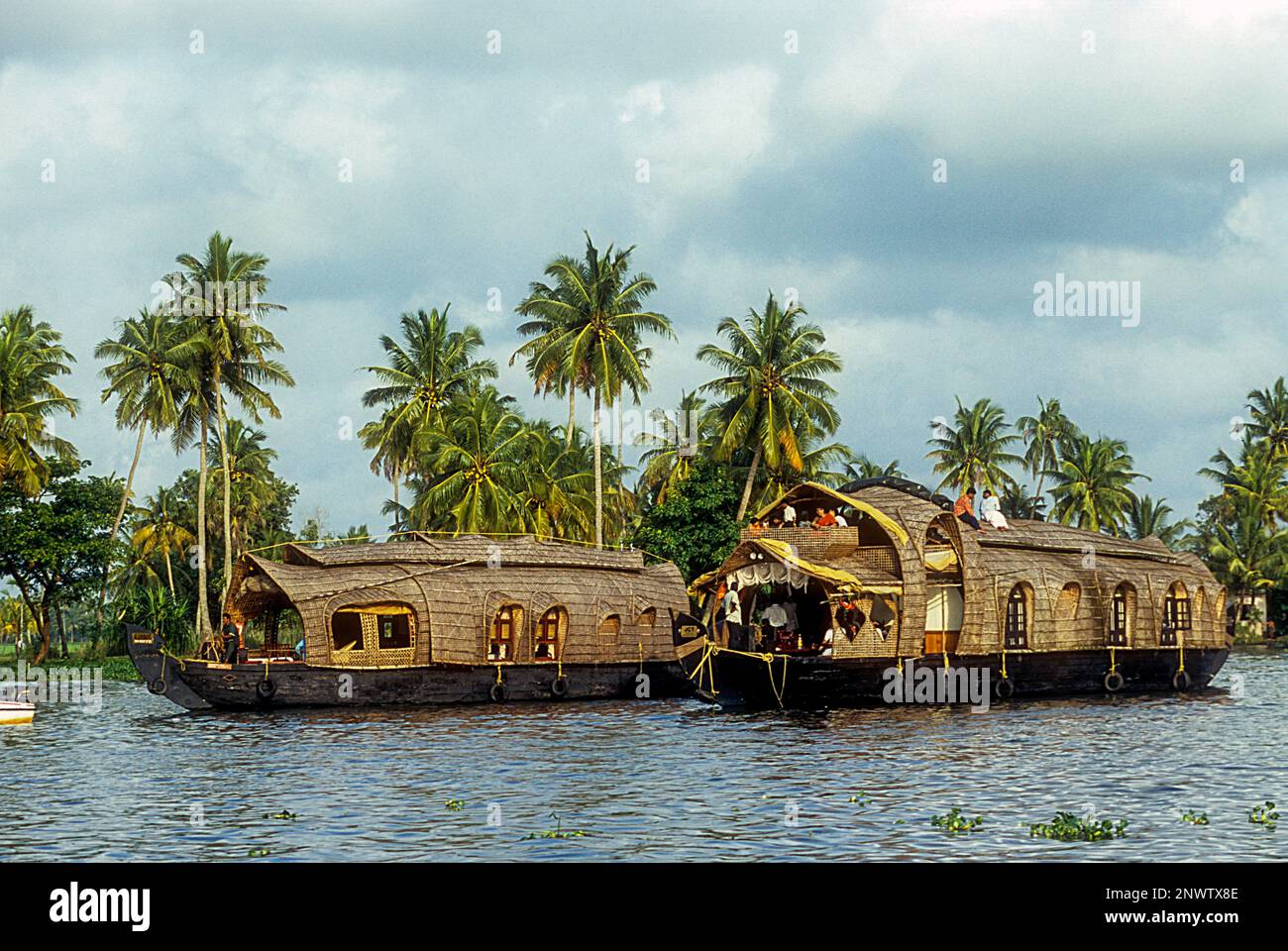 House boats, Backwaters of Alappuzha Alleppey, Kerala, South India ...