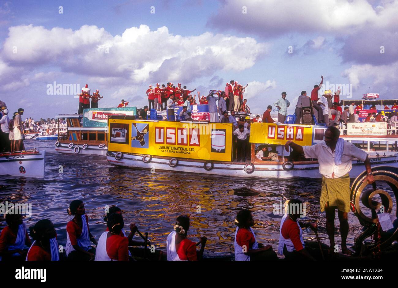 Colourful water Boat Race in Kerala, is conducted at Punnamada lake in ...