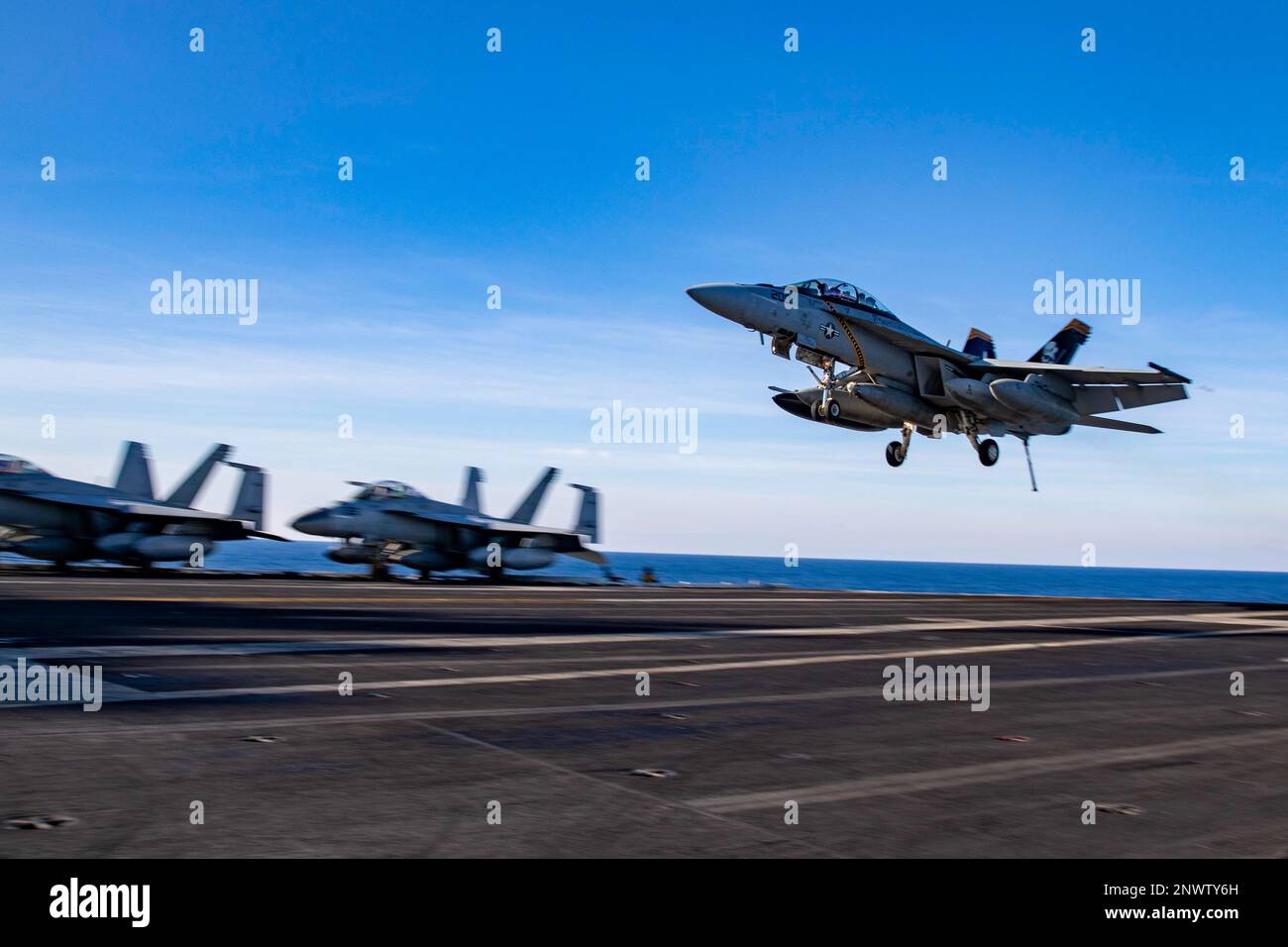 230115-N-UI066-2114 ADRIATIC SEA (Jan. 15, 2023) An F/A-18F Super ...