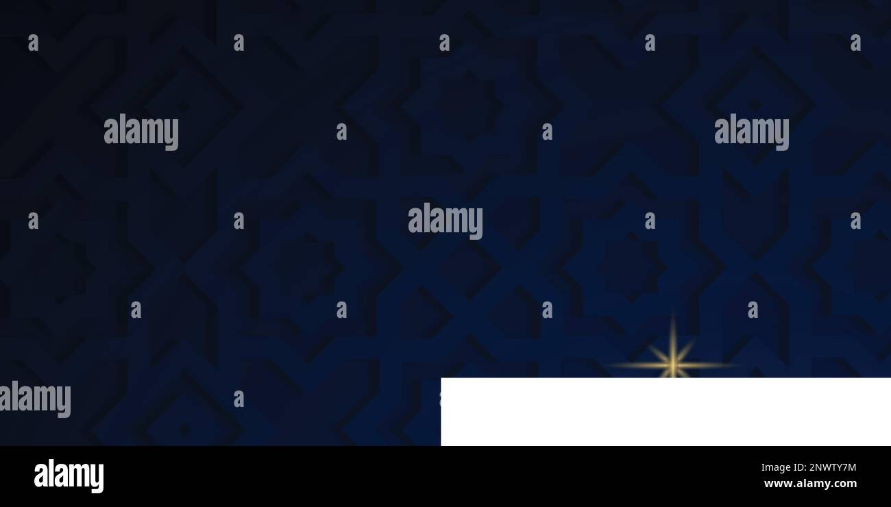 Luxurious golden month with islamic ornament on the dark background ...