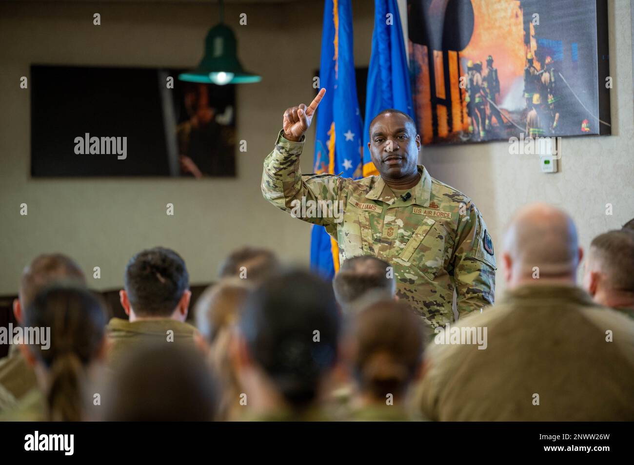U.S. Air Force Chief Master Sgt. Maurice L. Williams, command chief ...