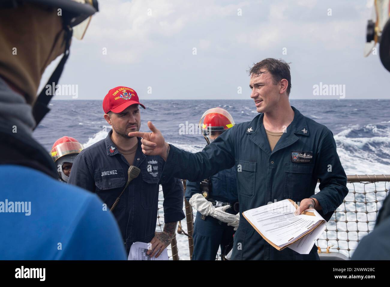 230103-N-SN516-1037 PHILIPPINE SEA (Jan. 3, 2023) U.S. Navy Damage ...