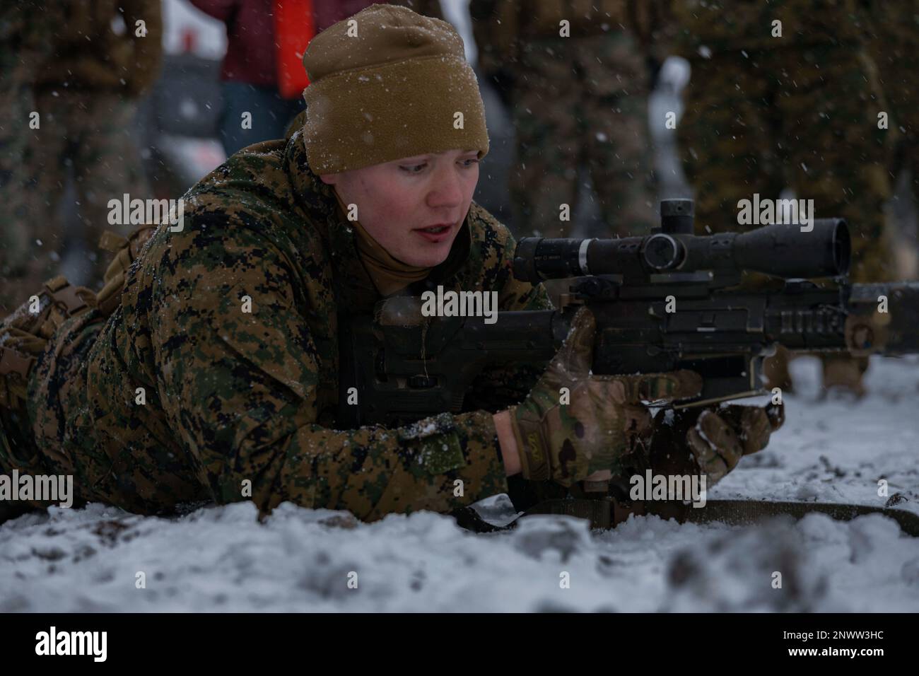 U.S. Marine Corps Lance Cpl. Logan Roos, an infantry Marine, Battalion Landing Team 1/4, 31st ...
