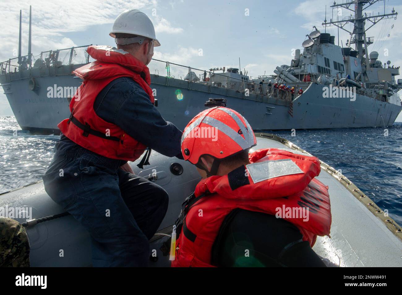 230207-N-NH267-1309 INDIAN OCEAN (Feb. 7, 2023) U.S. Navy Sailors ...