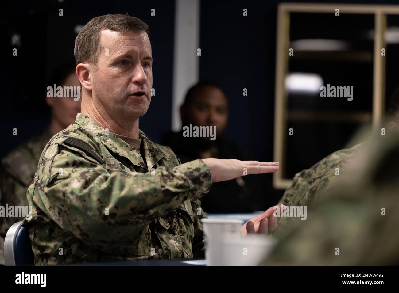 Rear Adm. Mark Melson, commander, Logistics Group Western Pacific/Task ...