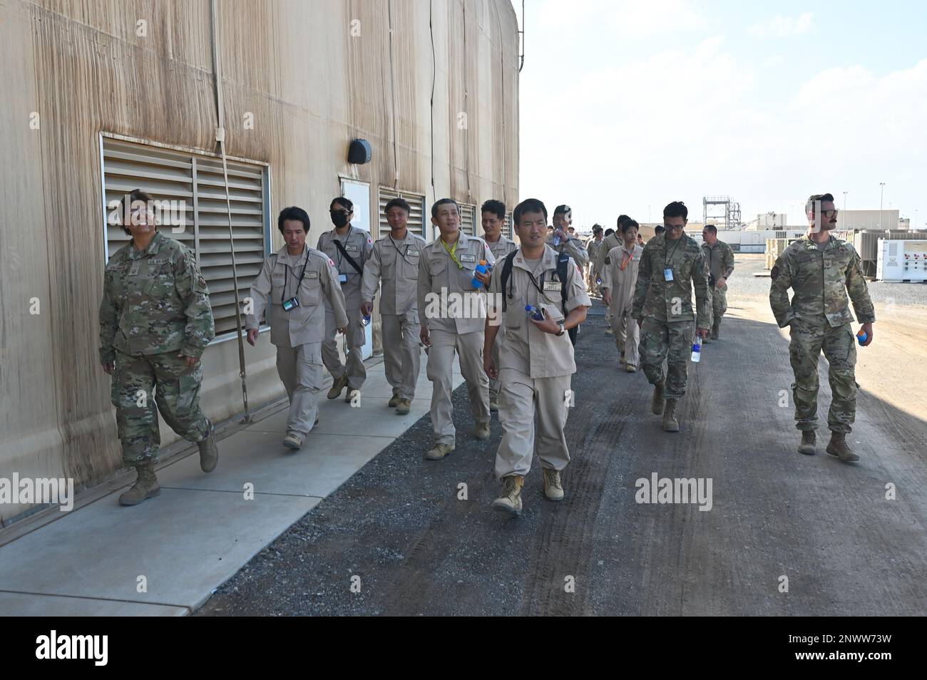 U.S. Air Force personnel with the 75th Expeditionary Airlift Squadron ...