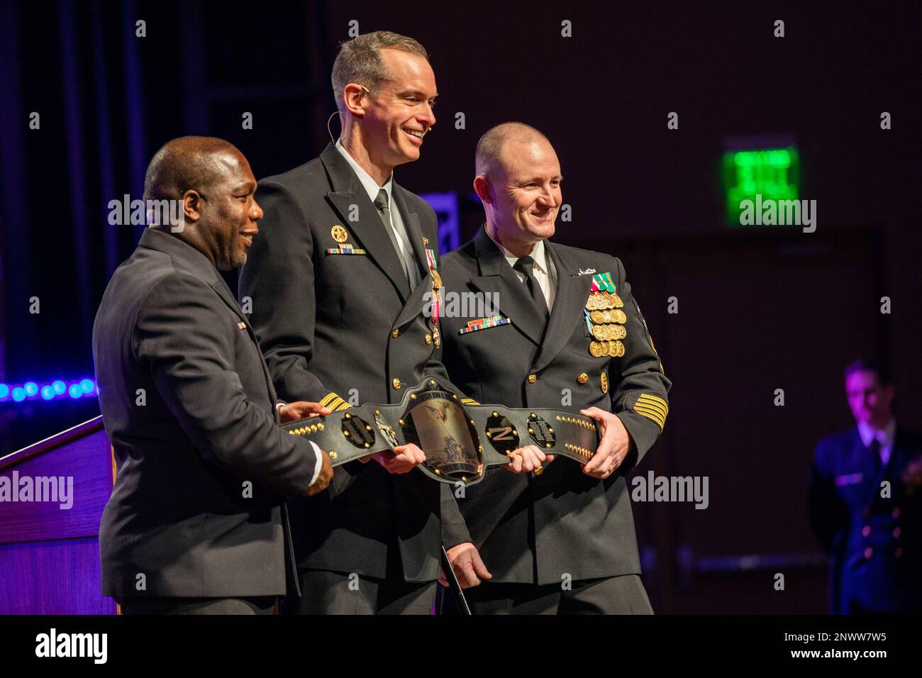 Hampton, Va. (January 20, 2023) – Captain Judd E. Krier receives a gift ...