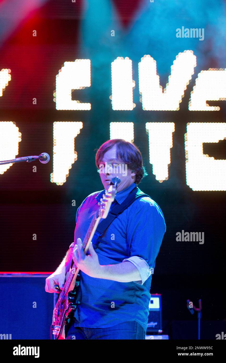 Robert Sledge of Ben Folds Five performs at the Greek Theatre on June ...