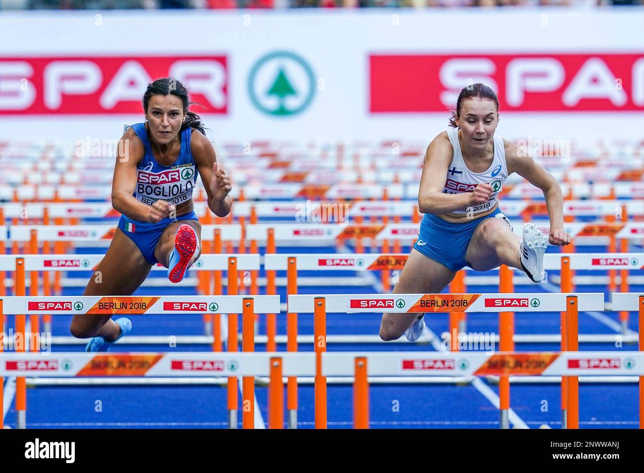 August 8, 2018: Luminosa Bogliolo of Italy and Reetta Hurske of Finland ...