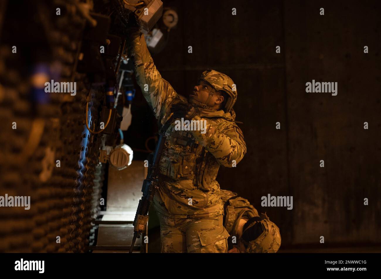 U.S. Air Force Christopher Mathew, 48th Security Forces response force ...