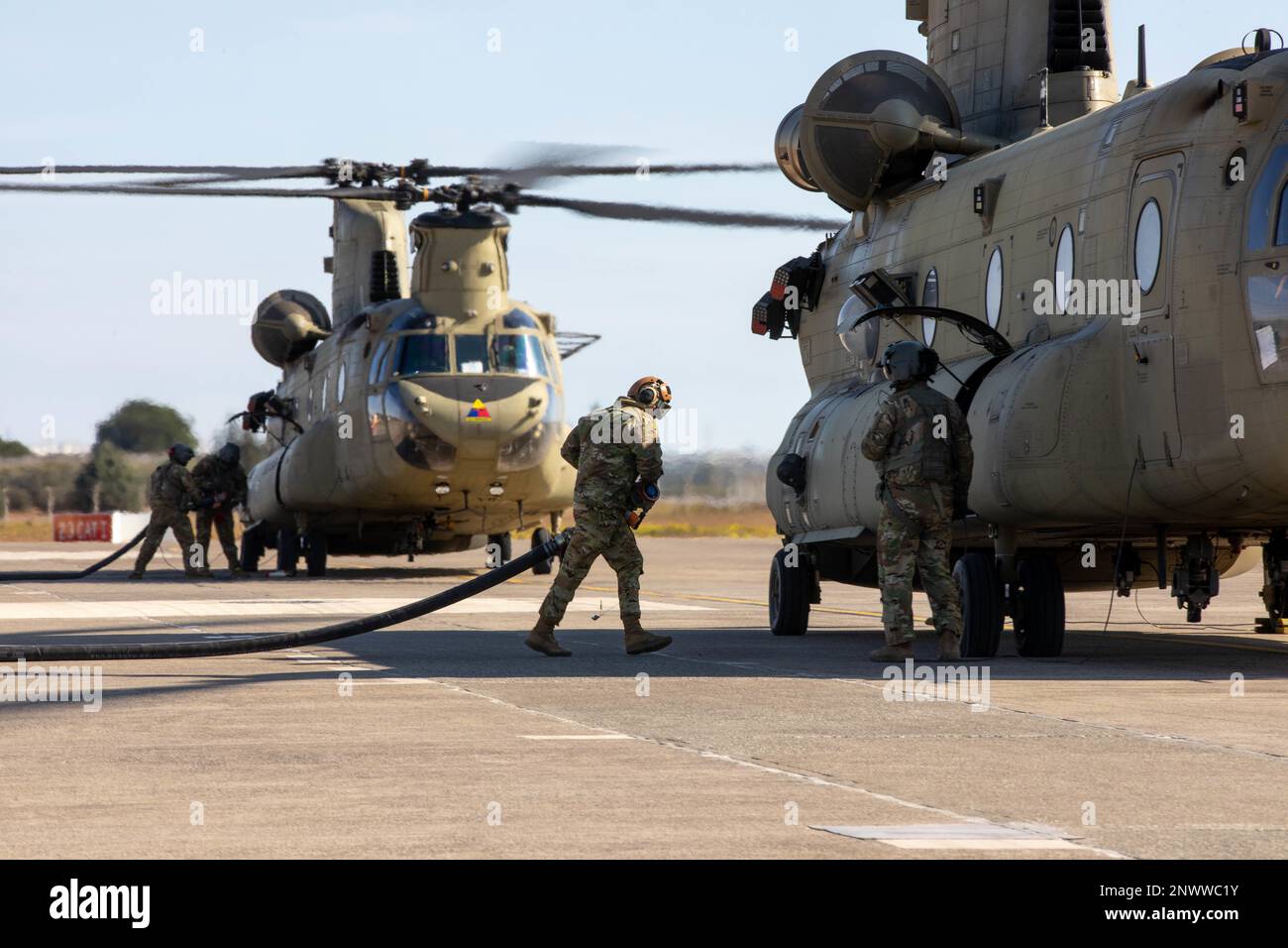 U.S. Army Spc. Assigned to the 1st Armored Division Combat Aviation ...
