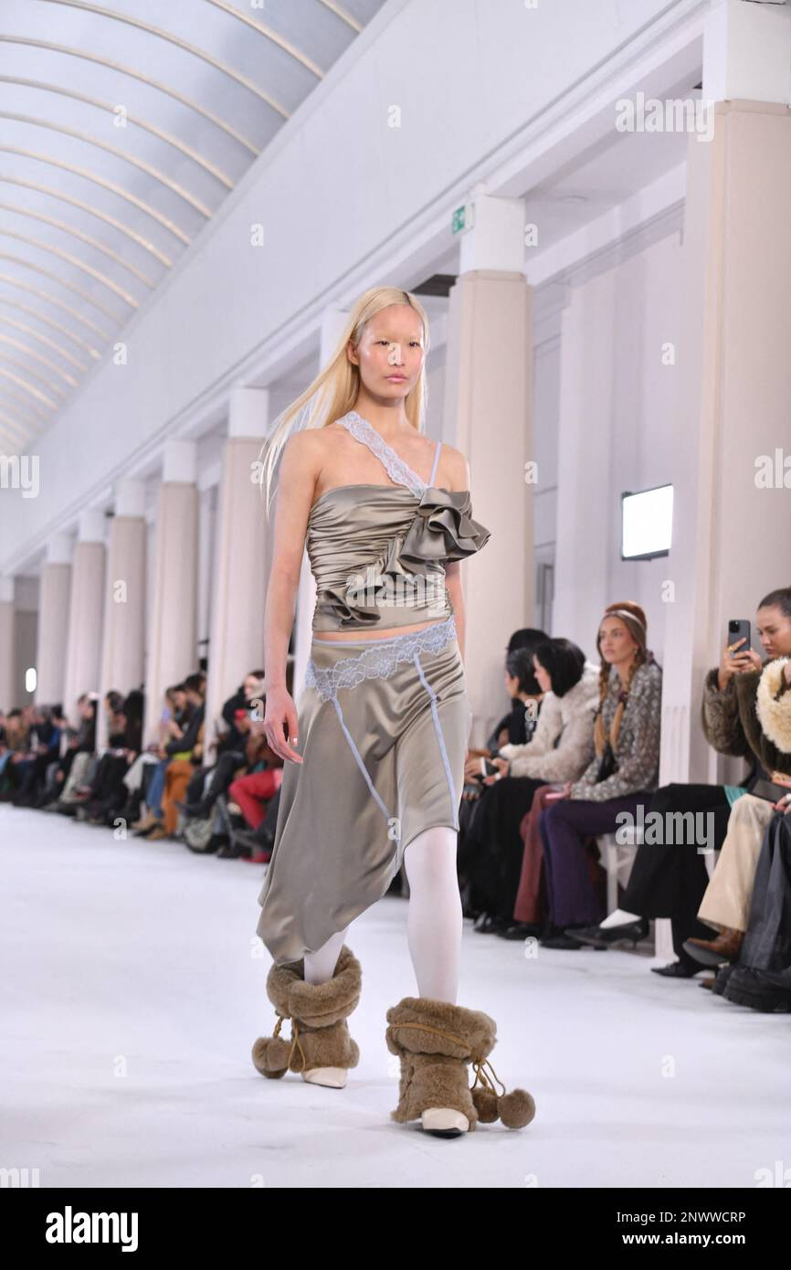 A model walks the runway of Vaillant Studio Womenswear Fall Winter 2023 ...