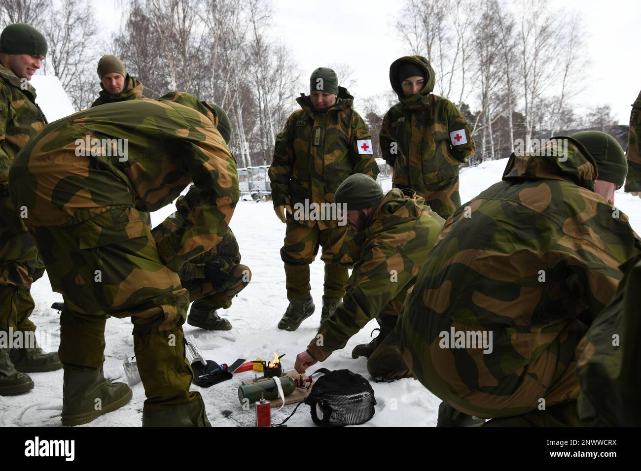 Cultural exchange between soldiers hi-res stock photography and images ...