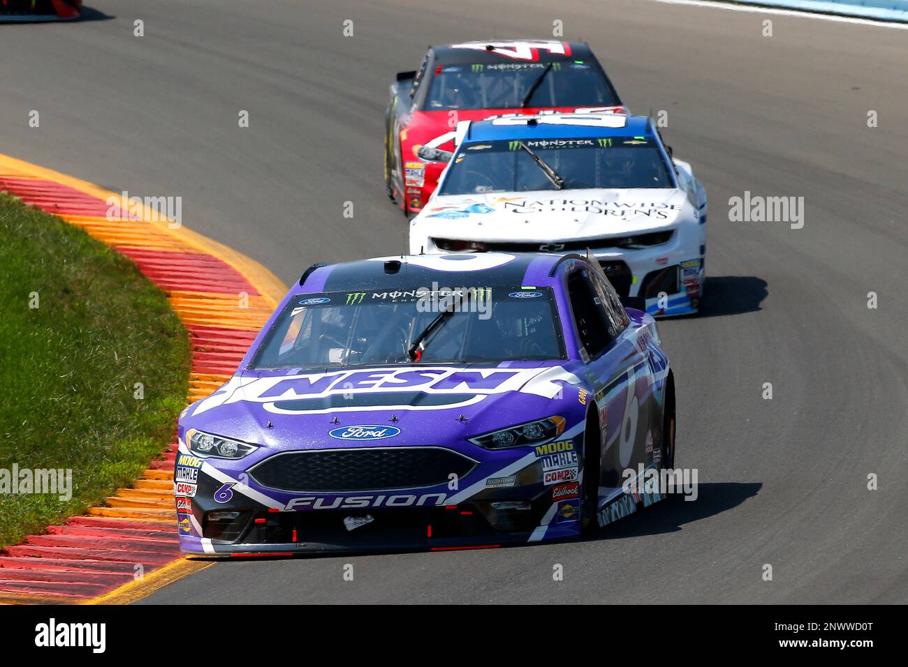 Matt Kenseth (6) and Alex Bowman (88) during the Monster Energy NASCAR ...