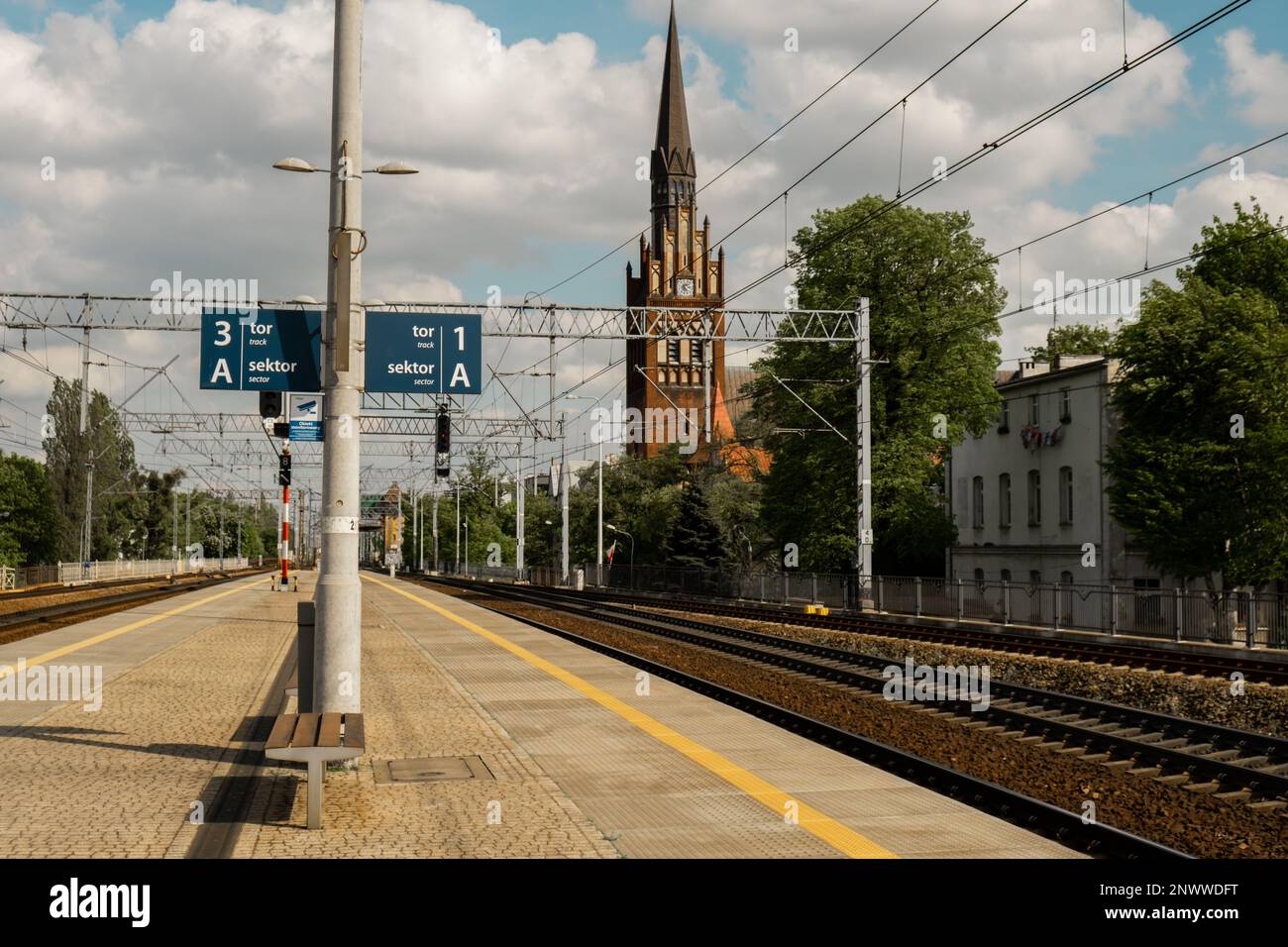 Gdansk Poland July 2022 PKP intercity train going to Gdansk Glowny ...