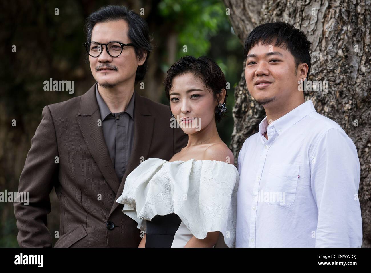 Singaporean actor Peter Yu, Chinese actress Luna Kwok and Singaporean director Siew Hua Yeo ...