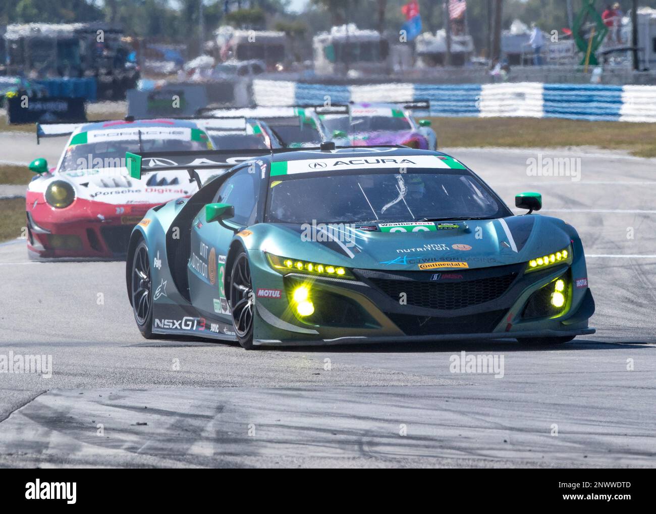 SEBRING, FL - MARCH 17: CJ Wilson Racing Drivers Marc Miller & Till ...