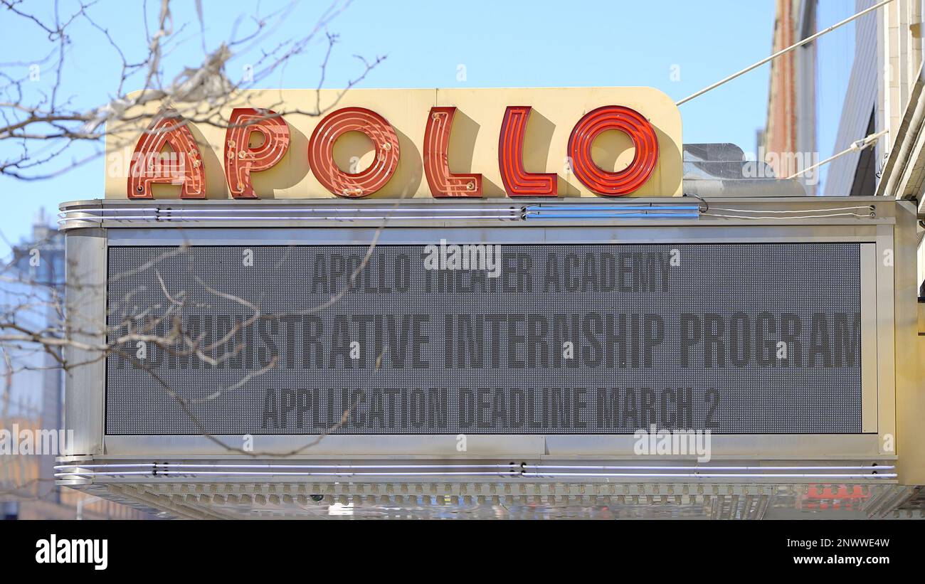 Famous Apollo Theater in Harlem,New York - NEW YORK CITY, USA ...