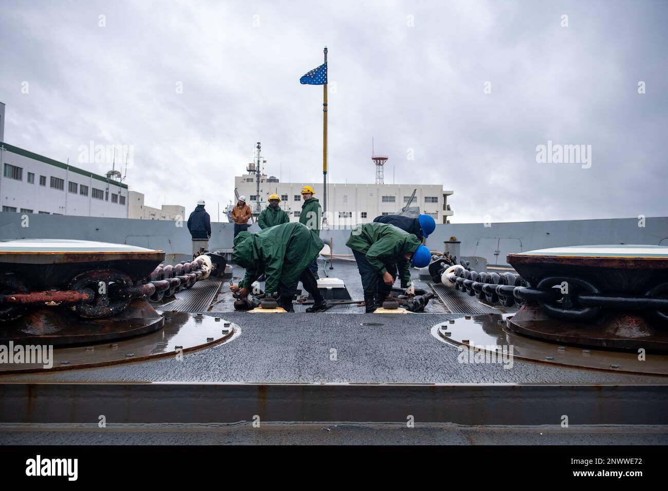 SASEBO, Japan (Jan. 13, 2023) Sailors assigned to the amphibious ...