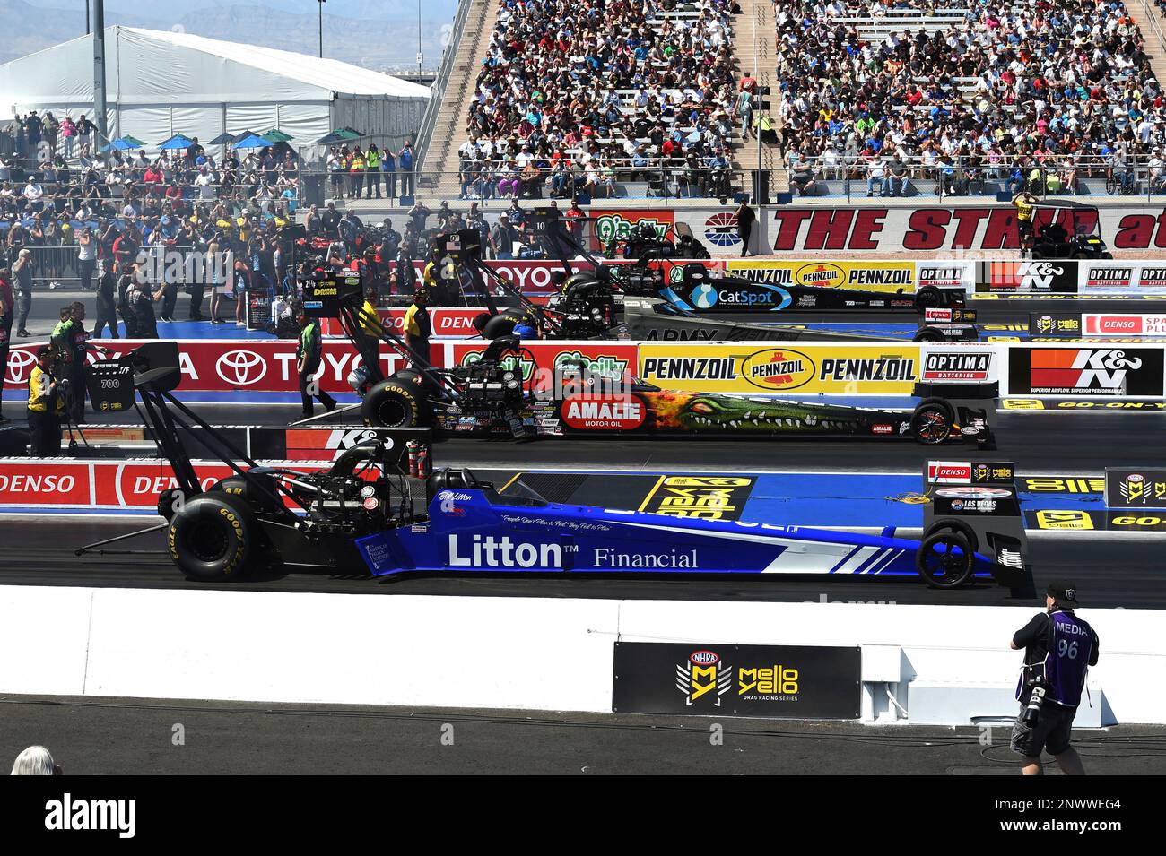 LAS VEGAS, NV - APRIL 08: Steven Chrisman (700 TF) NHRA Top Fuel ...