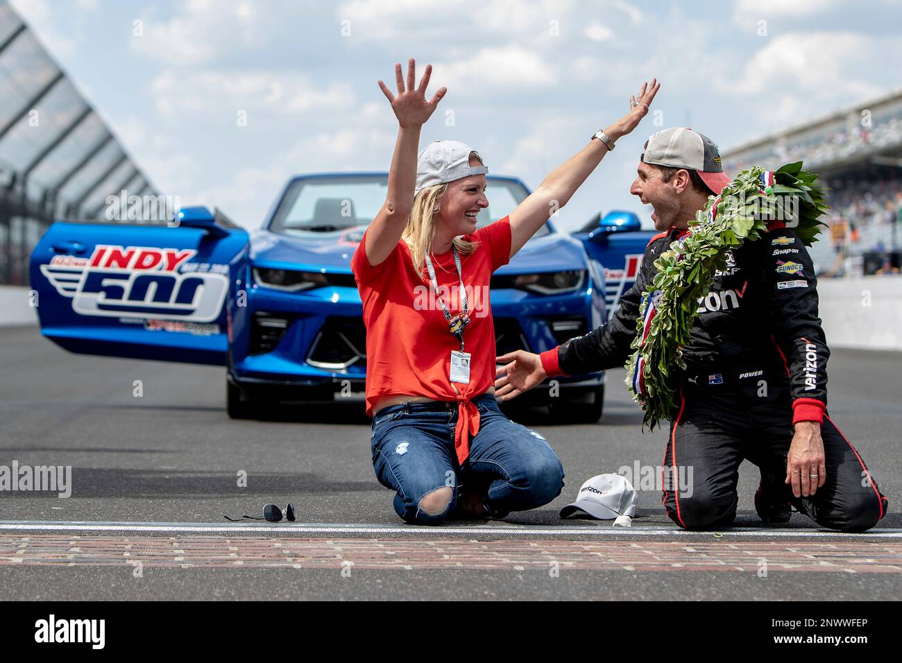 INDIANAPOLIS, IN - MAY 27: Elizabeth Cannon, wife of Will Power ...