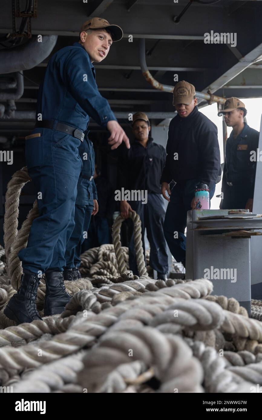 Boatswain’s Mate 3rd Class Marcell Elizalde, from Sacramento, Calif ...