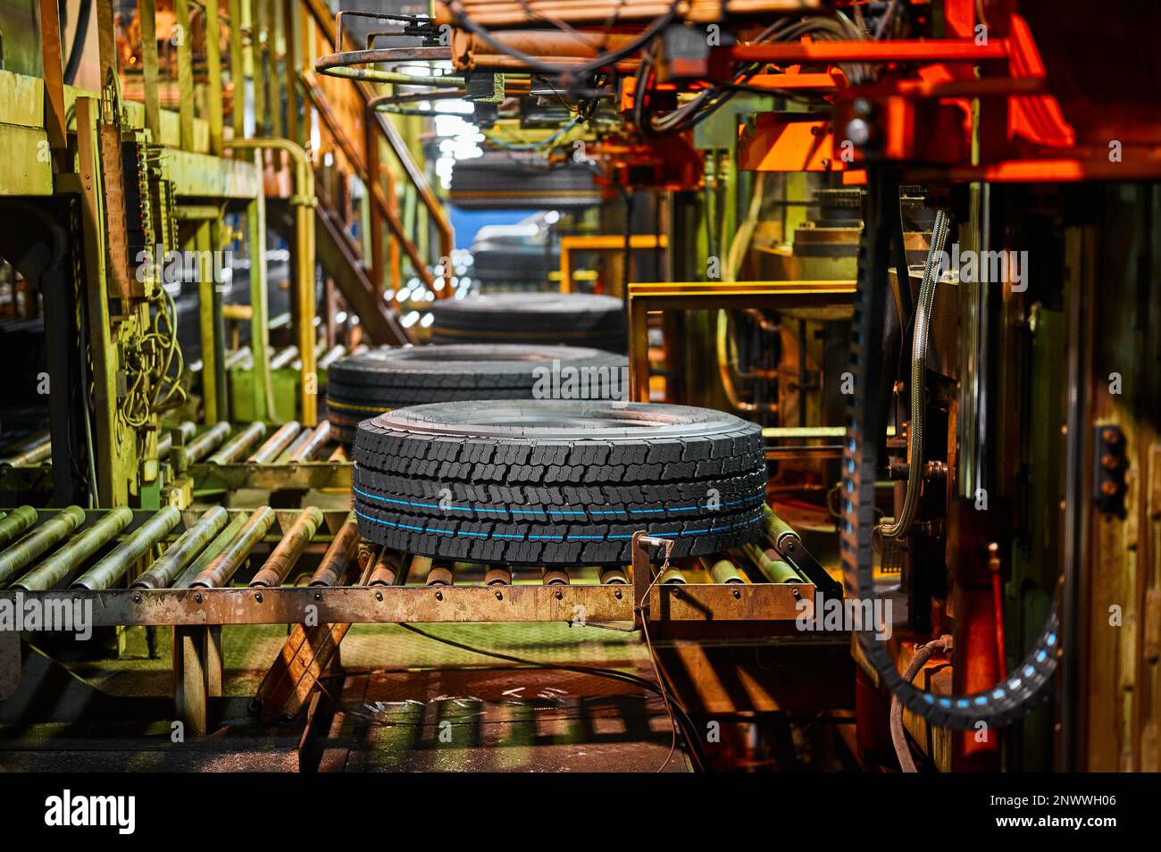Car tire after the vulcanization process Stock Photo - Alamy