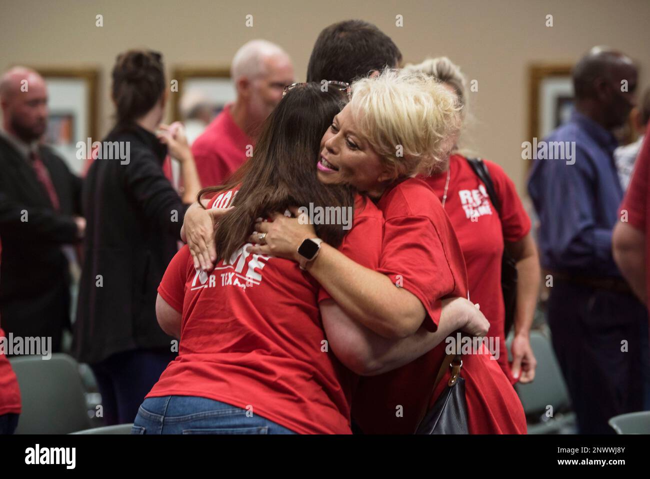 Lisa McClure and Misty Kinnett hug as the a specialty called Tyler ...